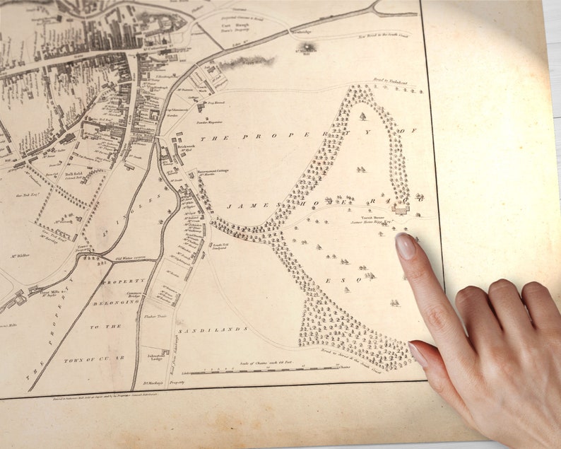 Cupar Old Town Plan Fine Art Print Antique Vintage Map - Etsy UK