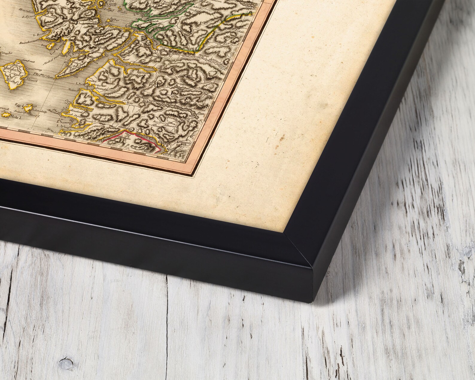 Antique Map of the Outer Hebrides | Map Print Shows; Isle of Lewis ...