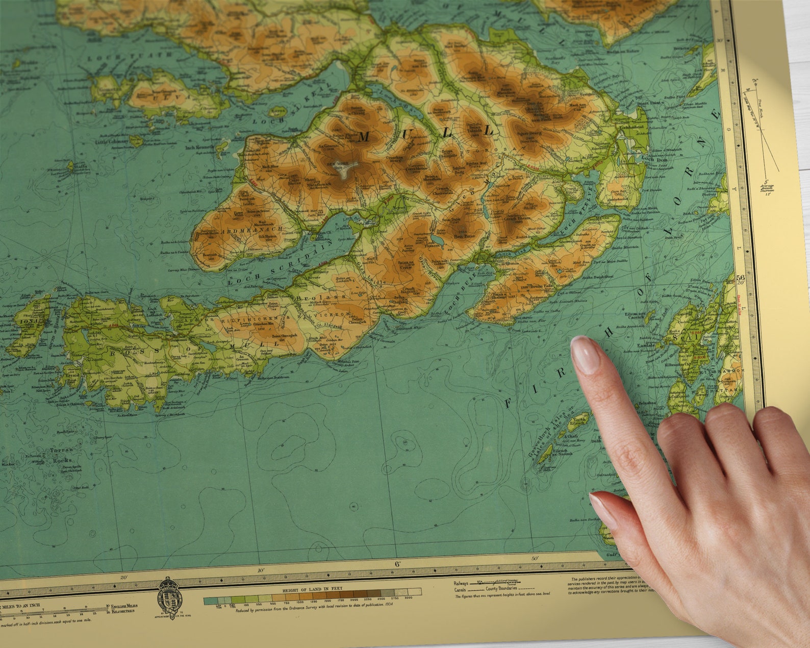 Old Map of Iona & Mull Lochaline Coll Ulva Tiree Kintra - Etsy UK