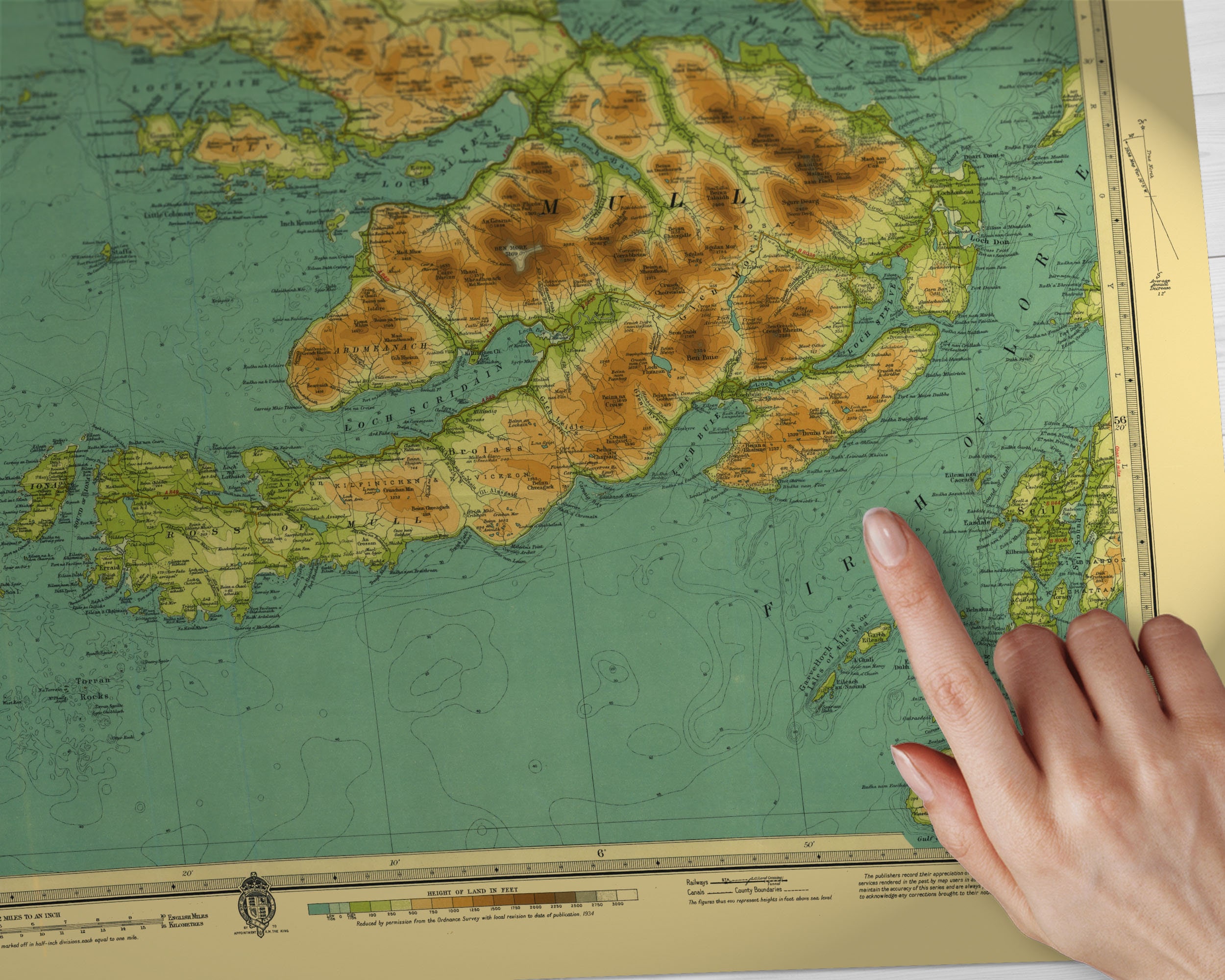 Old Map of Iona & Mull Lochaline Coll Ulva Tiree Kintra - Etsy UK