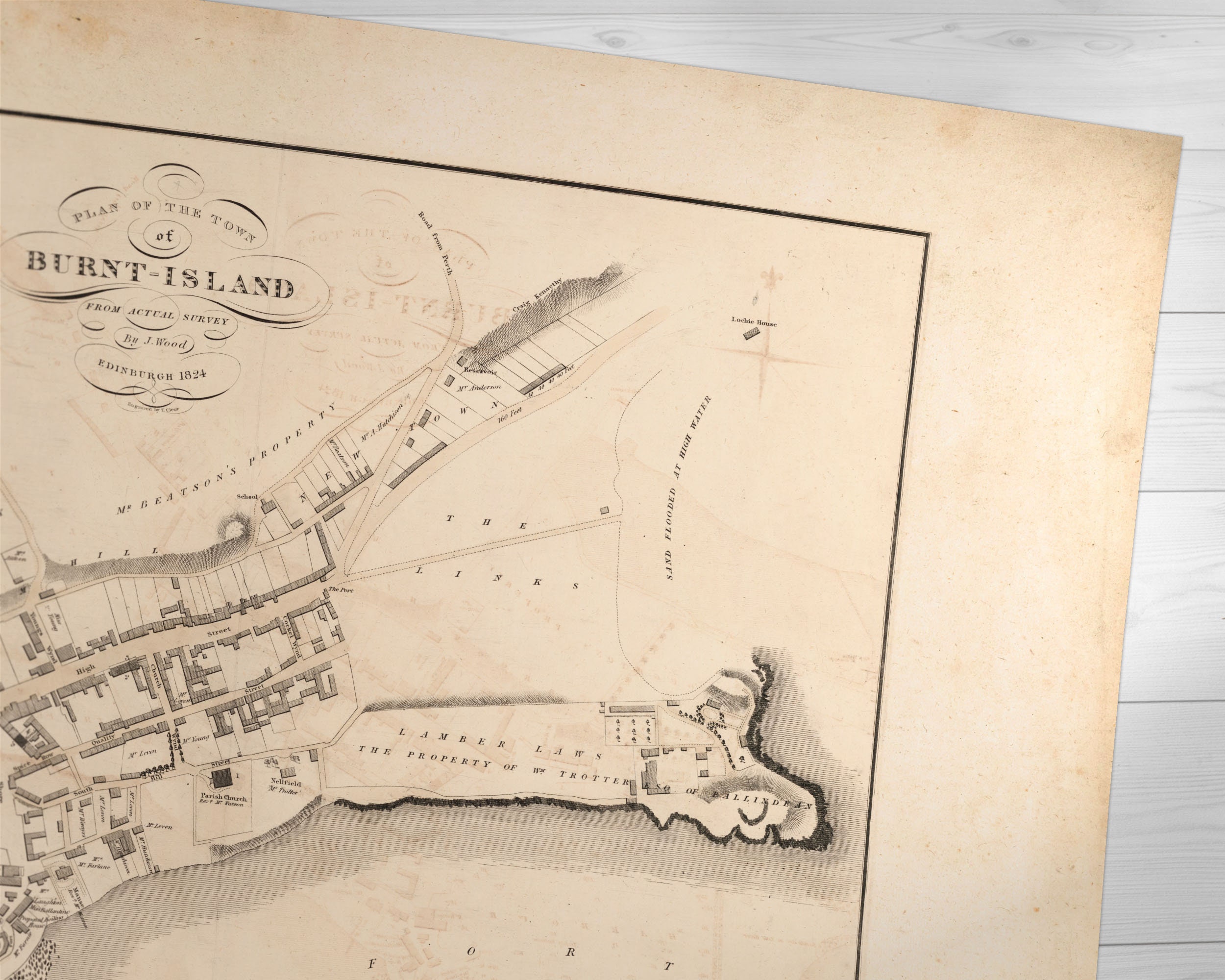 Old Map of Burntisland | Old Map Print | Burntisland Old Map ...