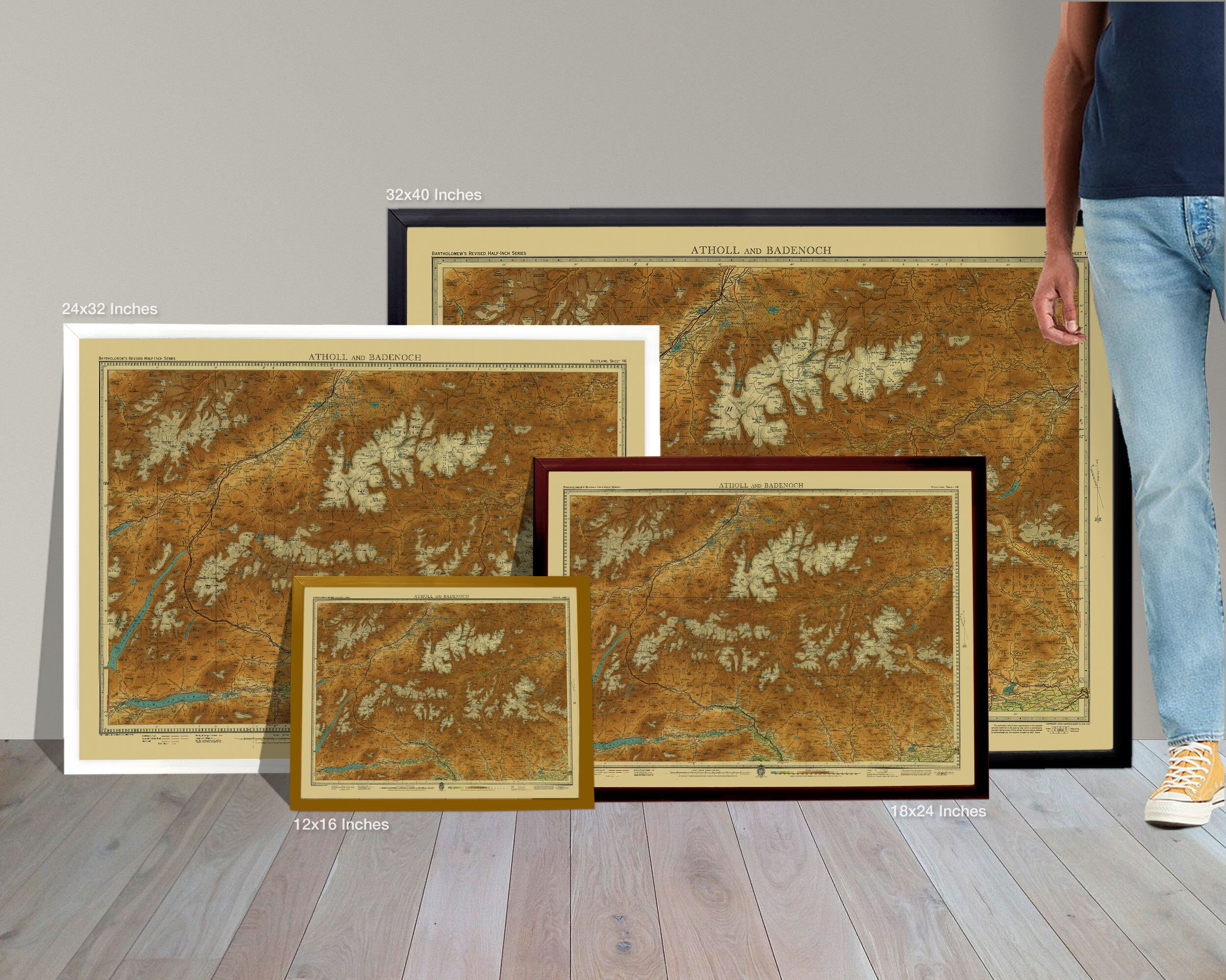 Old Map of Atholl & Badenoch | Blair Atholl, Aviemore, Pitlochry ...