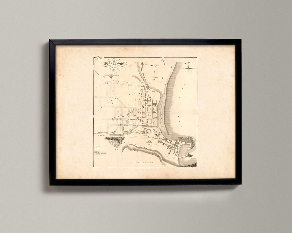 Old Map of Stonehaven Old Map Print Stonehaven Old Map, Stonehaven ...