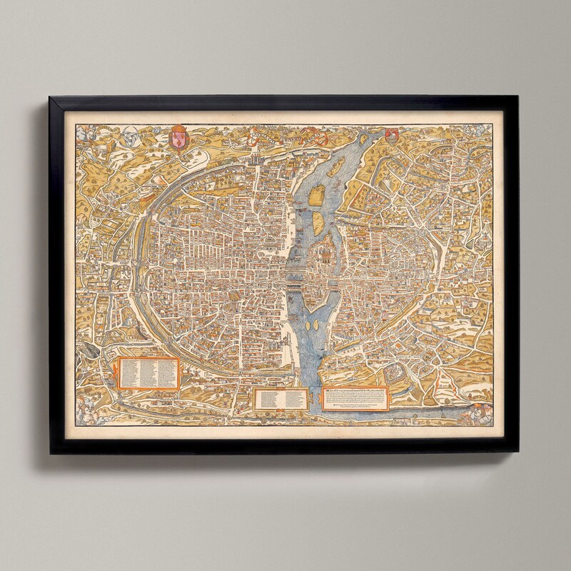 Antique Wall Map - Etsy
