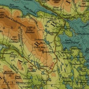 Old Map of Harris, Lewis | Outer Hebrides of Scotland, Stornoway ...