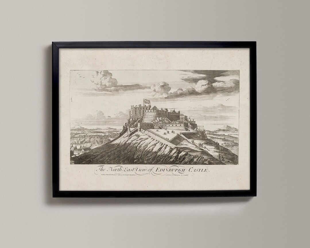 Edinburgh Castle - the North East View | Historical Scottish Town ...