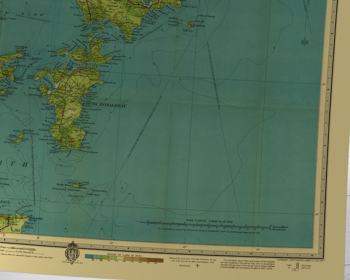 Old Map of Orkney | Kirkwall, Rousay, Westray, Hoy, Deerness, Shapinsay ...
