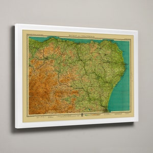 Old Map Shows Aberdeen, Inverurie, Peterhead, Fraserburgh, Keith, Insch ...