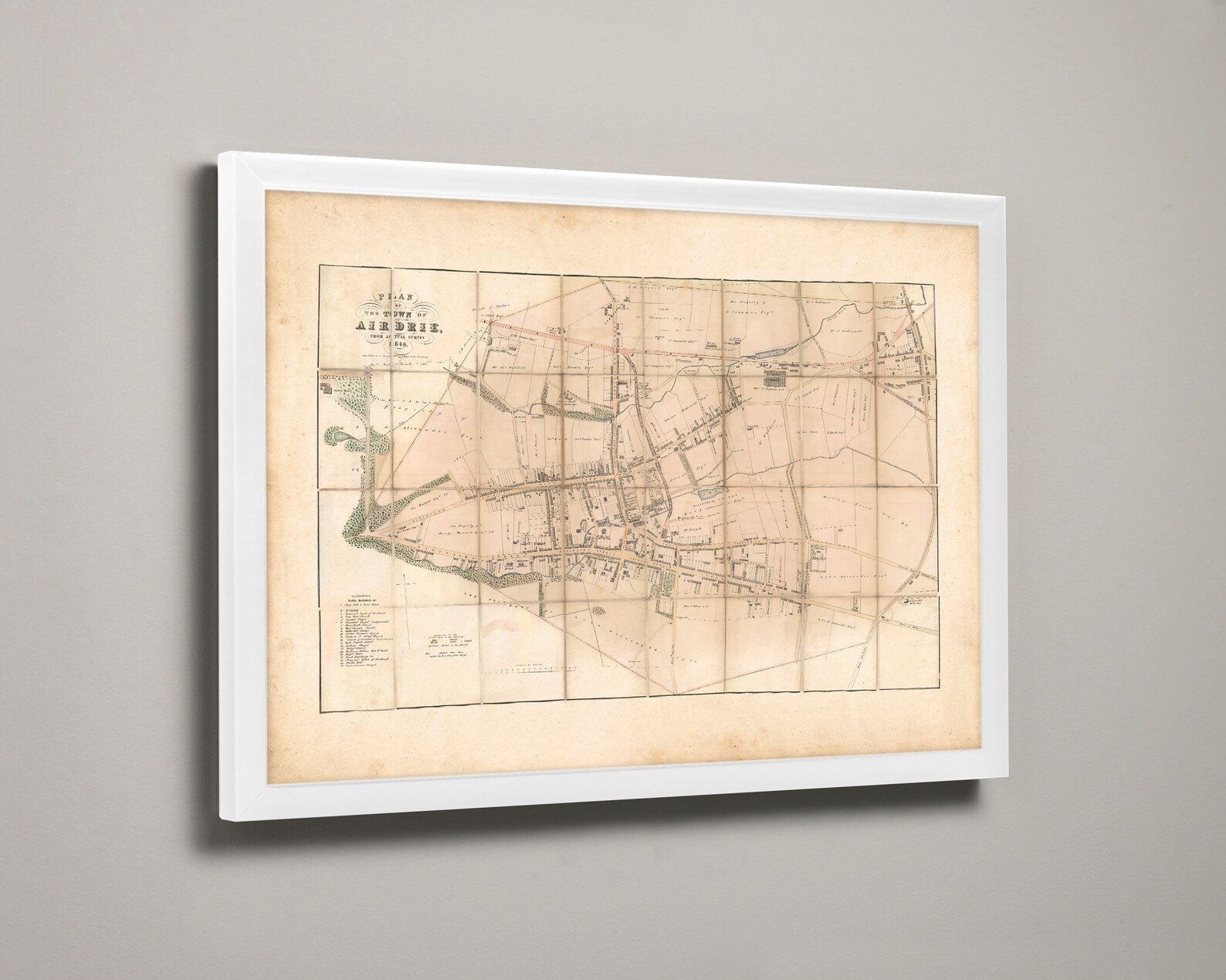 Old Map of Airdrie | Old Map Print | Airdrie Old Map, Airdrie Vintage ...
