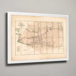 Old Map of Airdrie | Old Map Print | Airdrie Old Map, Airdrie Vintage ...
