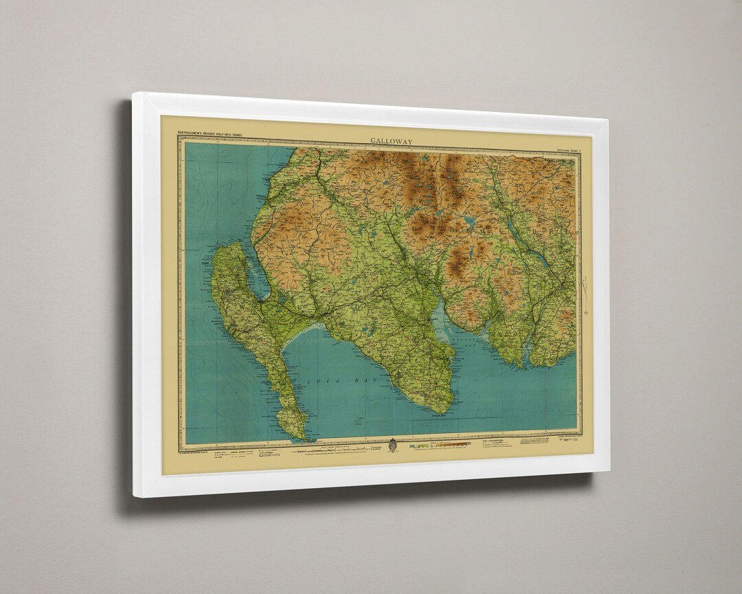 Galloway Old Map of Stranraer, Ballantrae, Barrhill, Cairnryan ...