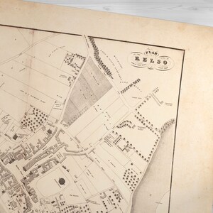 Old Map of Kelso | Old Map Print | Kelso Old Map, Kelso Vintage Map ...
