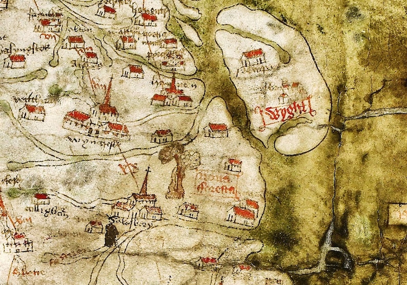 The 'gough' Map of Britain | Archival Fine Art Reproduction Oldest Map ...