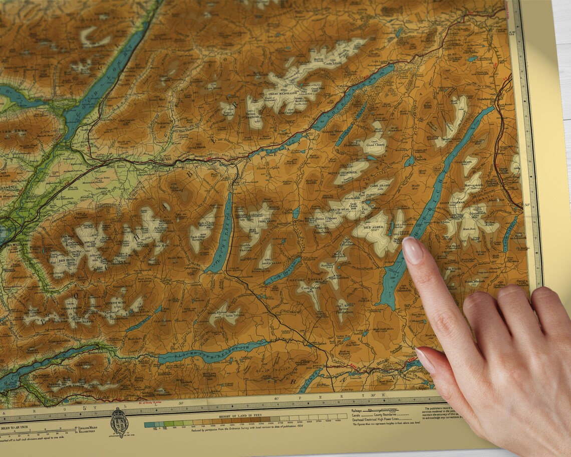 Lochaber Old Map Fort Augustus Invergarry Fort William - Etsy