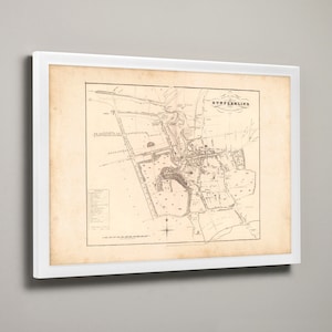 Old Map of Dunfermline | Old Map Print | Dunfermline Old Map ...