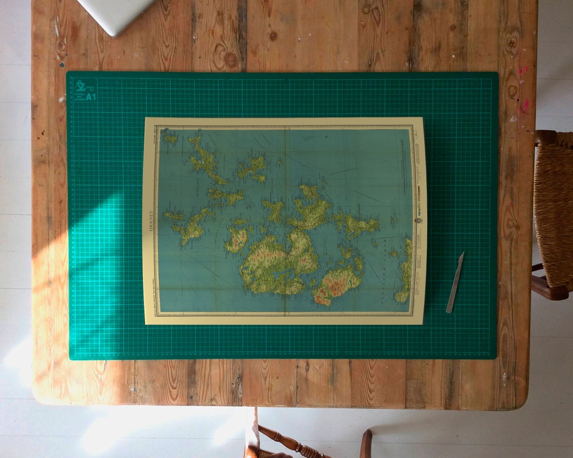 Old Map of Orkney Kirkwall Rousay Westray Hoy Deerness - Etsy UK