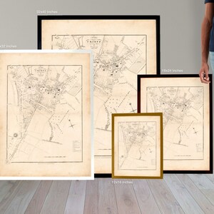 Old Map of Crieff | Old Map Print | Crieff Old Map, Crieff Vintage Map ...