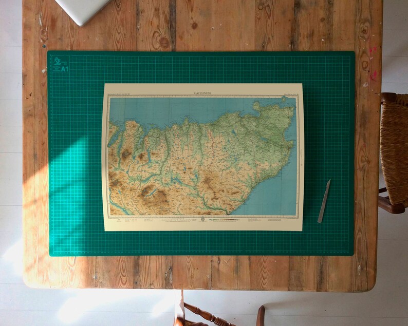 Caithness Old Map | Old Map of Wick, Thurso, Dunnet, Reay, Strathy ...