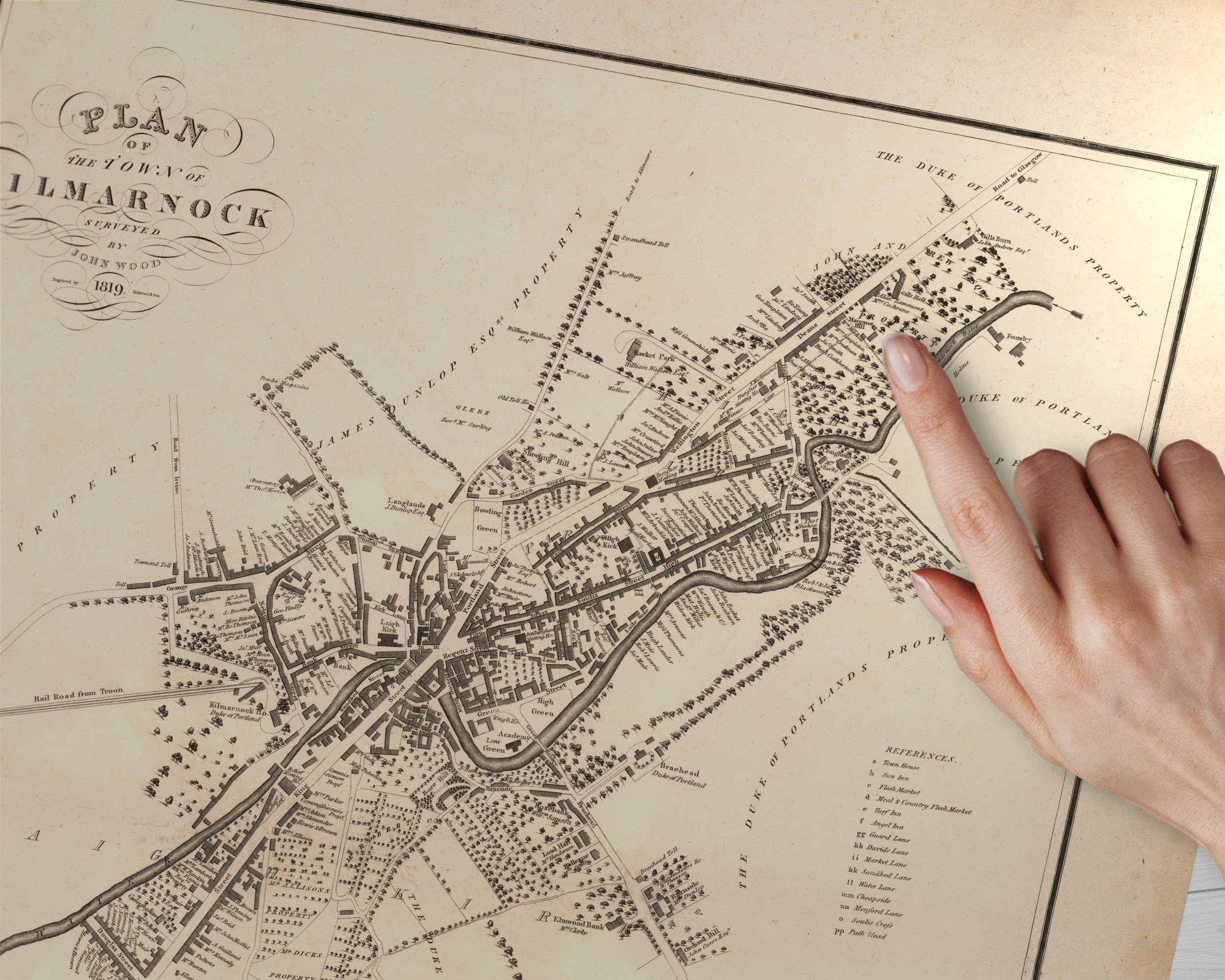 Kilmarnock Old Map Giclée Fine Art Print Antique Town - Etsy UK