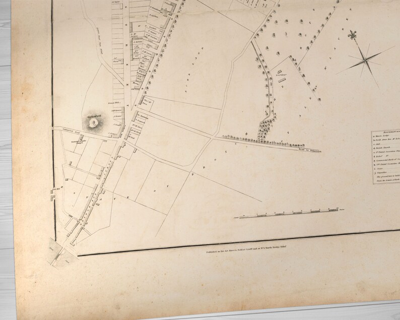Old Map of Crieff | Old Map Print | Crieff Old Map, Crieff Vintage Map ...