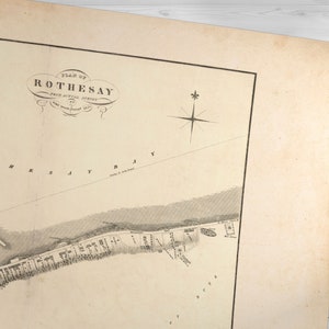 Old Map of Rothesay | Old Map Print | Rothesay Old Map, Rothesay ...