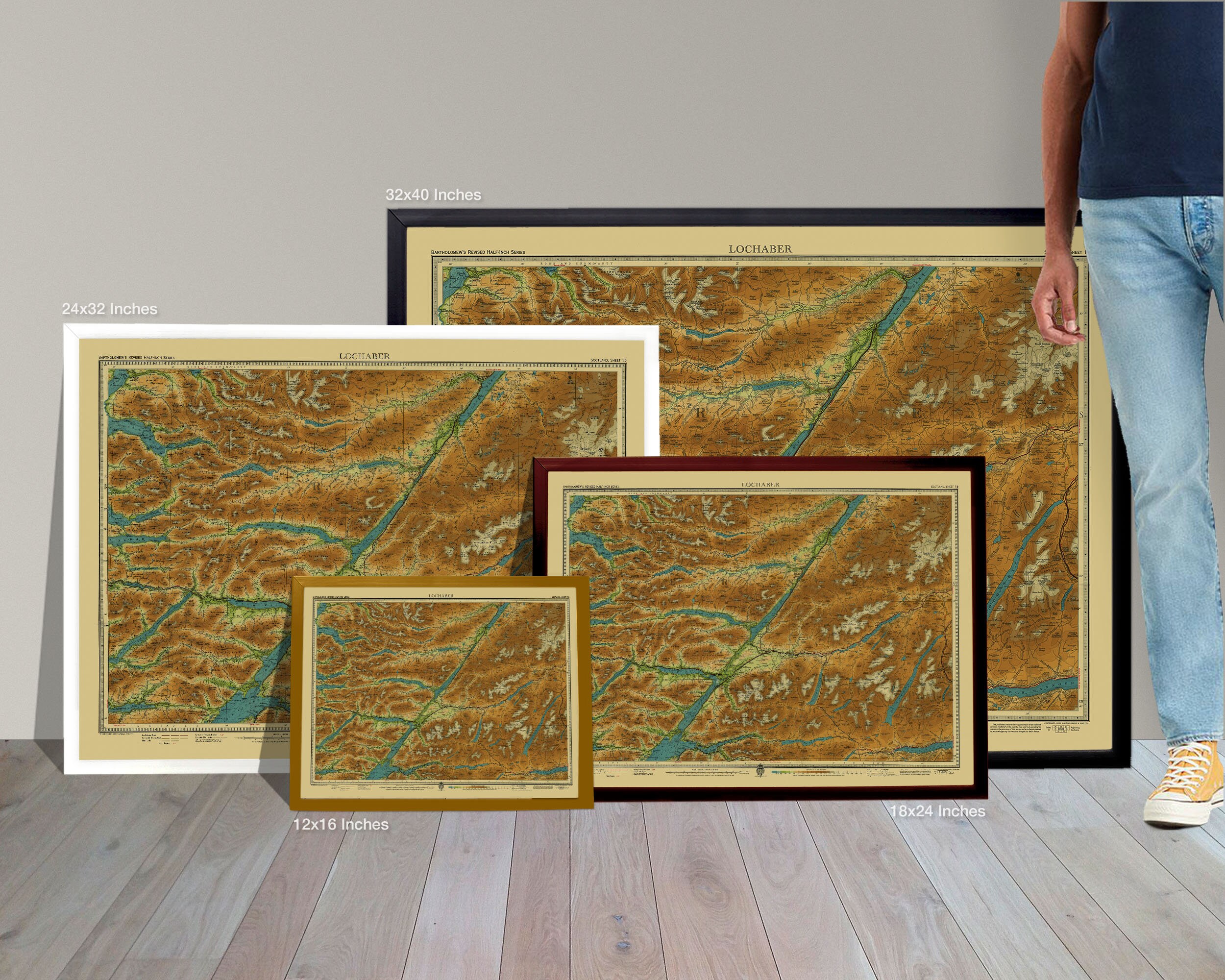 Lochaber Old Map Fort Augustus Invergarry Fort William - Etsy