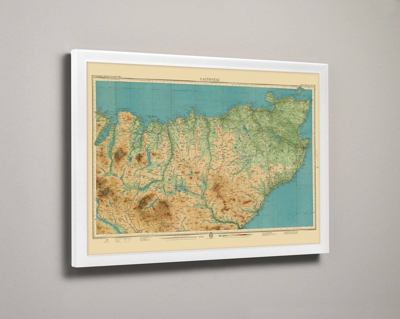 Caithness Old Map | Old Map of Wick, Thurso, Dunnet, Reay, Strathy ...