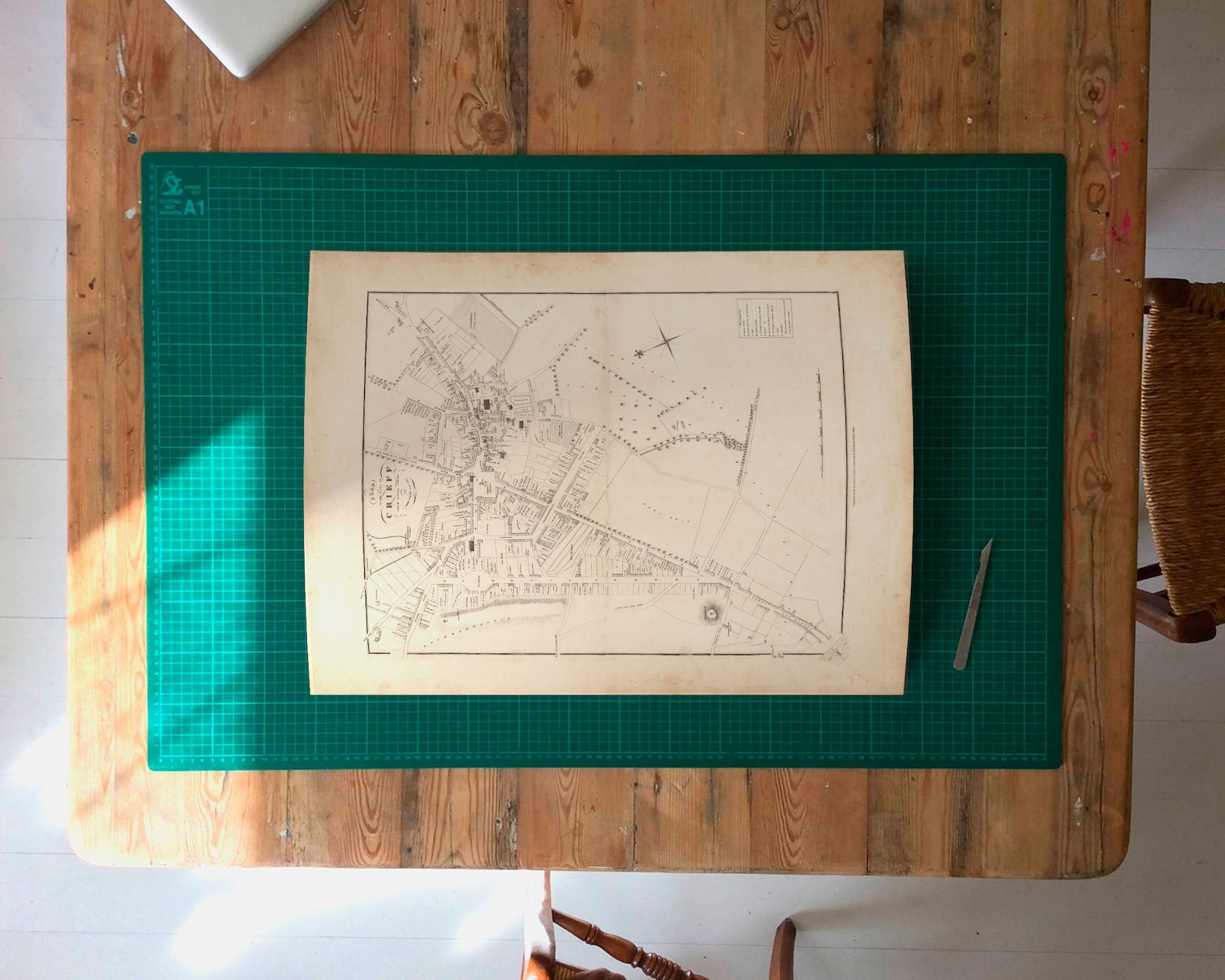 Old Map of Crieff | Old Map Print | Crieff Old Map, Crieff Vintage Map ...