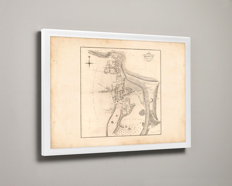 Banff Old Map| Fine Art Print | Vintage Map of Banff, Moray, Morayshire ...
