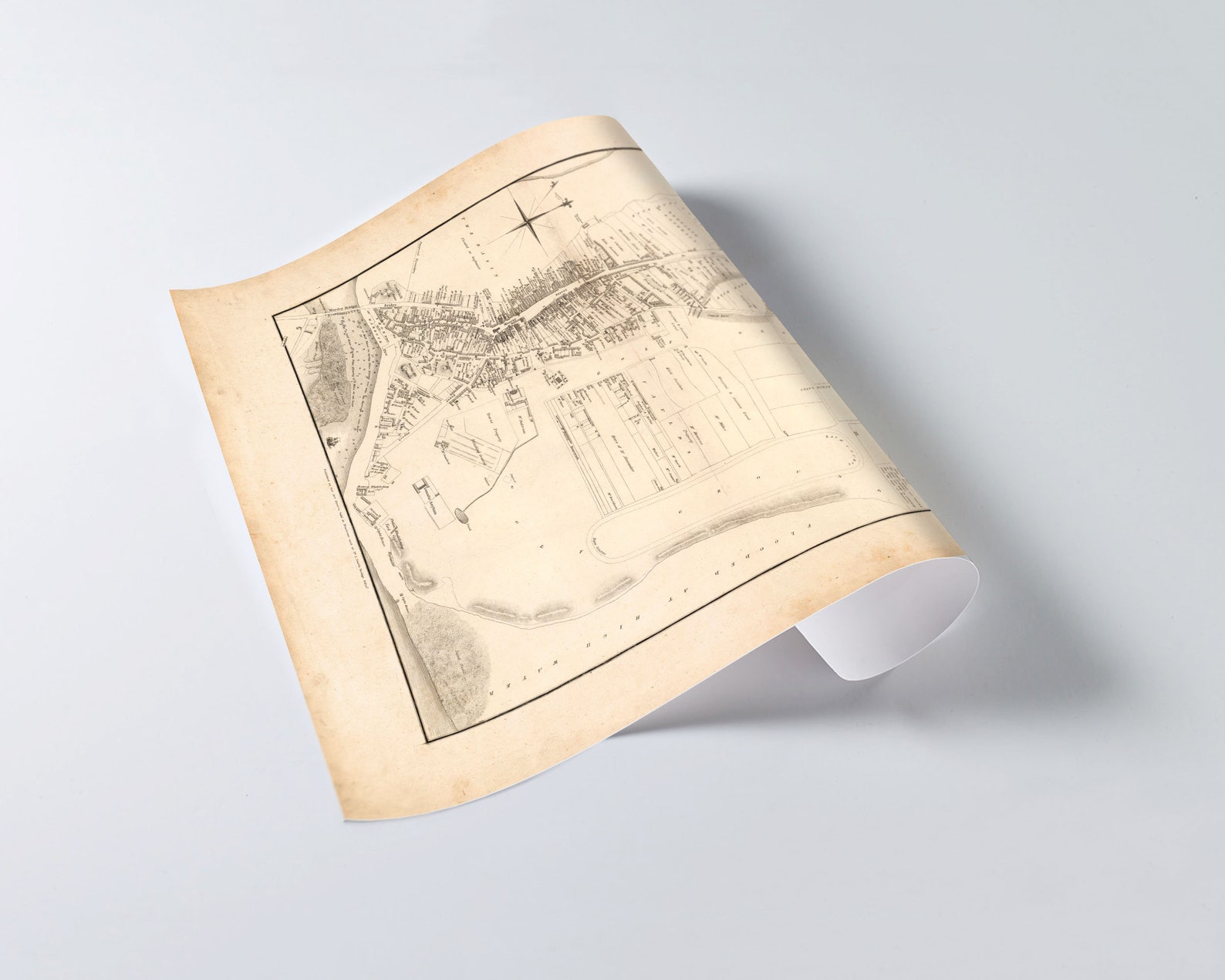 Old Map of Montrose | Fine Art Print | Vintage Town Survey in Angus ...