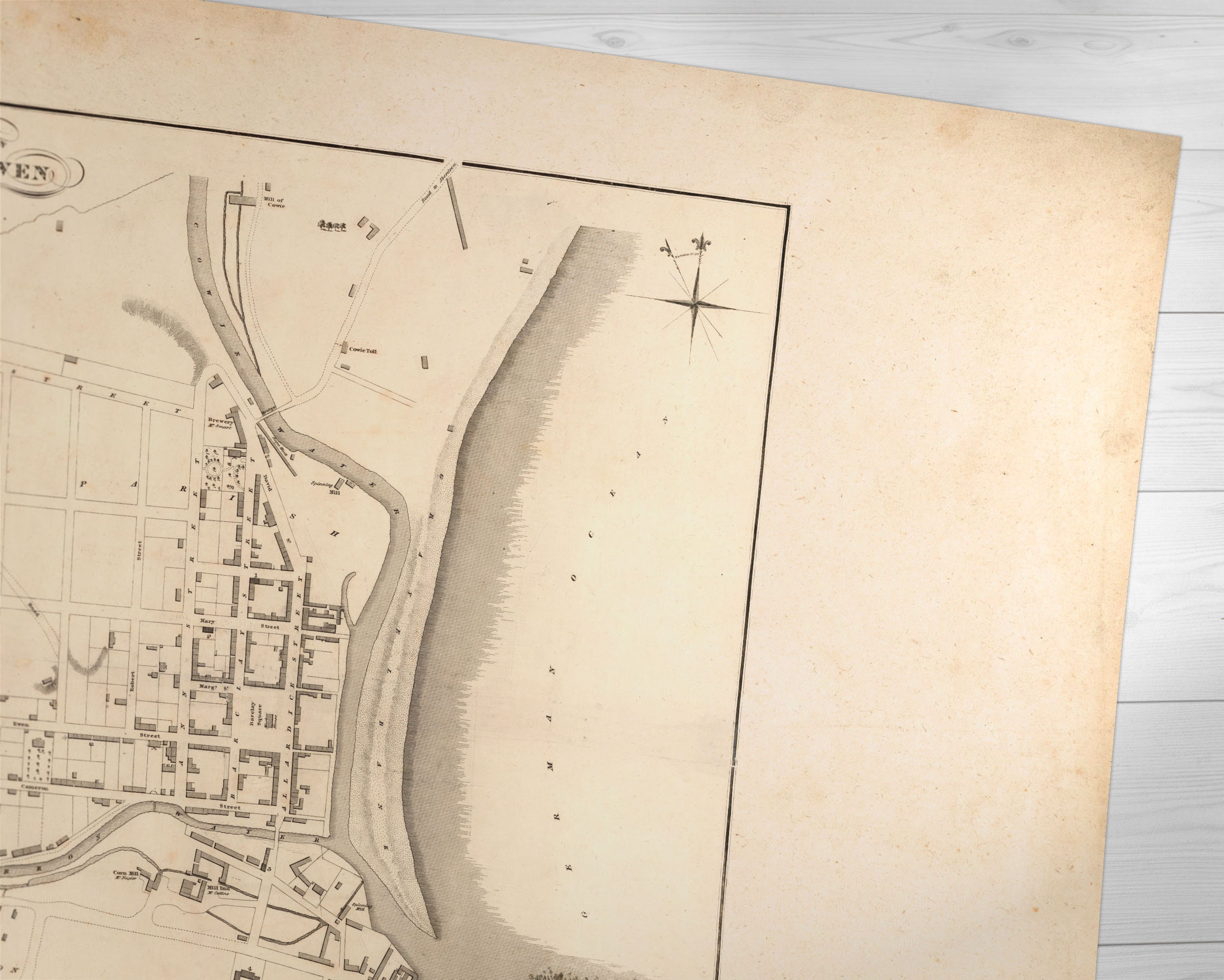 Old Map of Stonehaven | Old Map Print | Stonehaven Old Map, Stonehaven ...