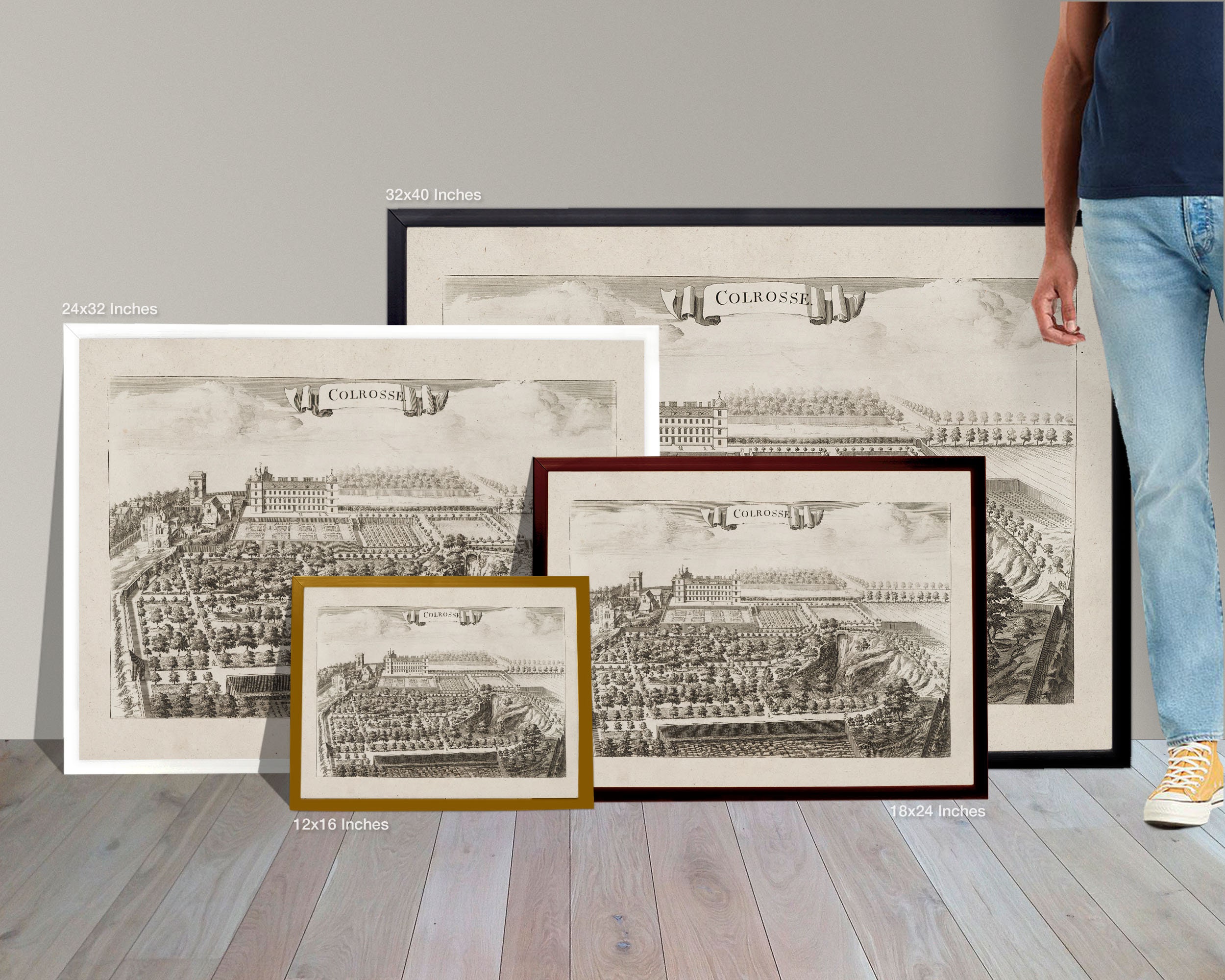 Culross House (aka Culrosse) | Historical Scottish Town Drawing ...