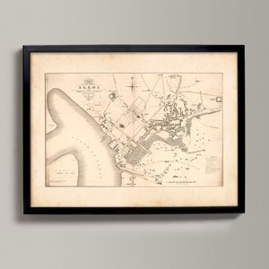 Old Map of Alloa | Old Map Print | Alloa Old Map, Alloa Vintage Map ...