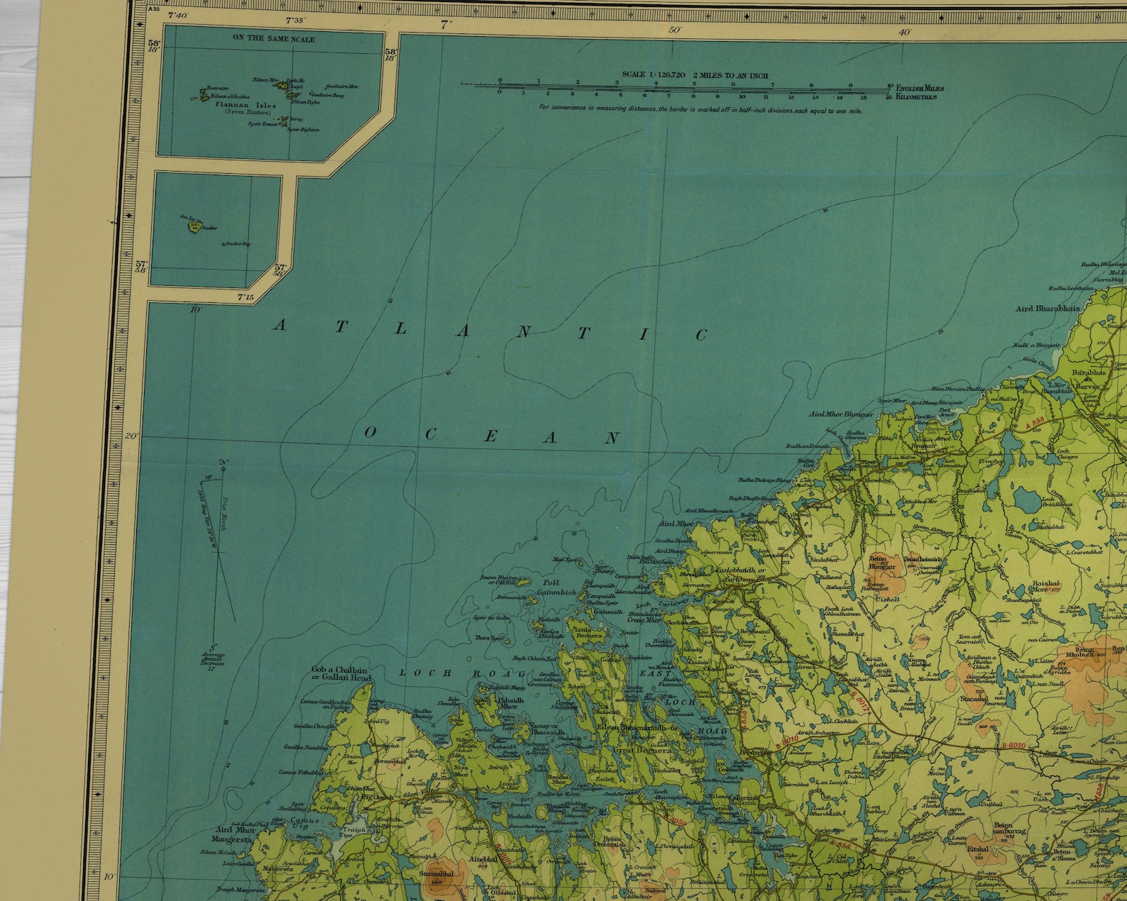 Old Map of Harris Lewis Outer Hebrides of Scotland - Etsy UK