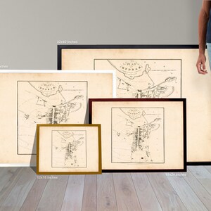 Old Map of Dunbar | Old Map Print | Dunbar Old Map, Dunbar Vintage Map ...