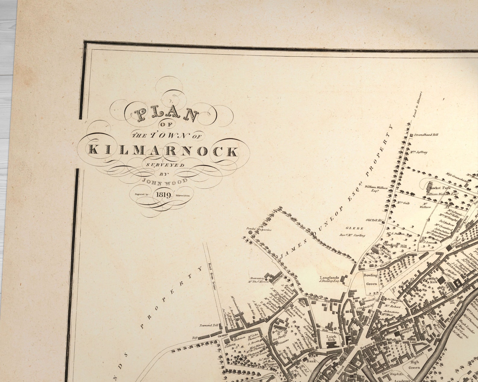 Kilmarnock Old Map Giclée Fine Art Print Antique Town - Etsy UK