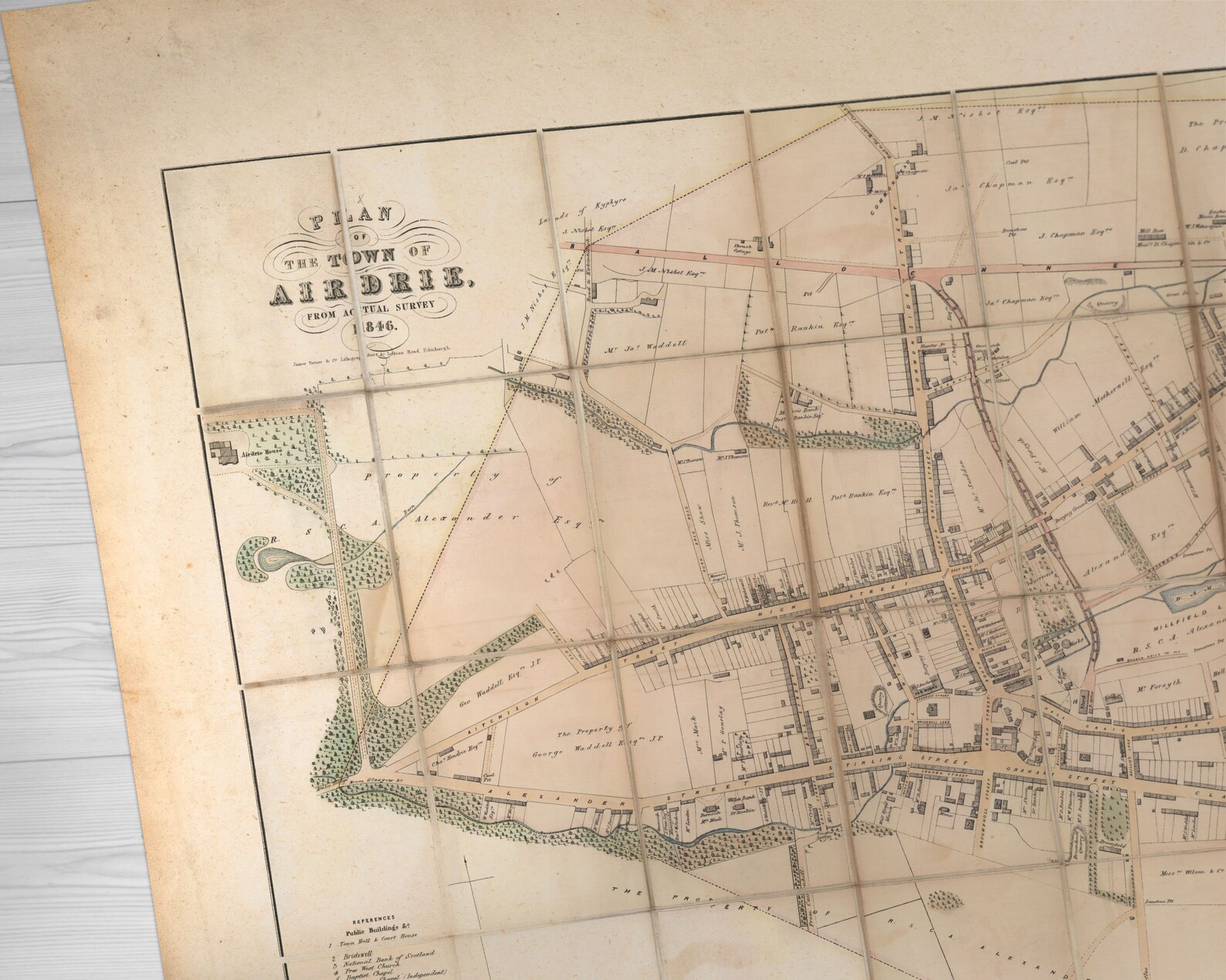 Old Map of Airdrie | Old Map Print | Airdrie Old Map, Airdrie Vintage ...