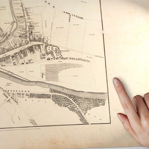 Old Map of Peebles | Old Map Print | Peebles Old Map, Peebles Vintage ...