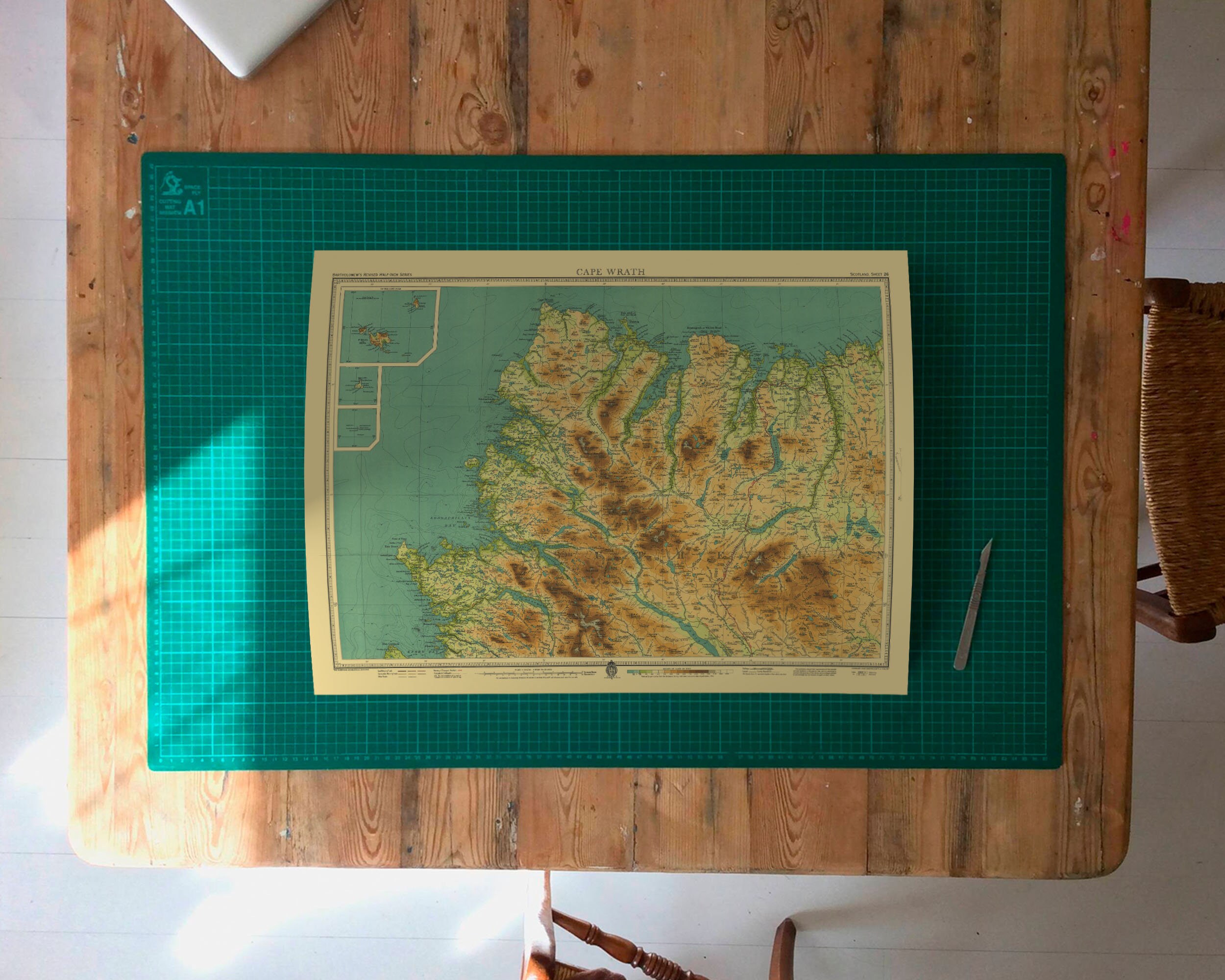 Cape Wrath | Old Map - Durness, Tongue, Skerray, Bettyhill, Scourie ...