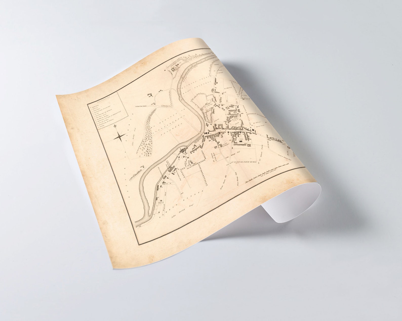 Old Map of Annan | Old Map Print | Annan Old Map, Annan Vintage Map ...