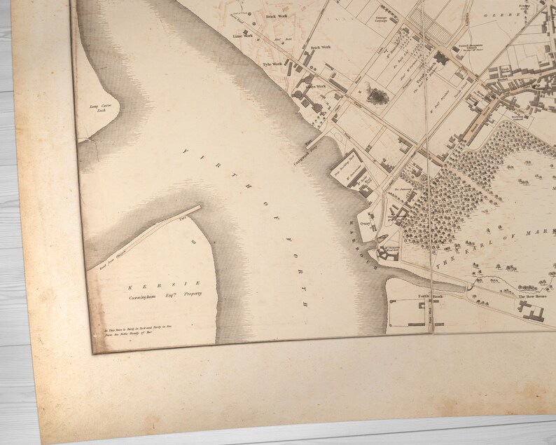 Old Map of Alloa Old Map Print Alloa Old Map, Alloa Vintage Map, Alloa ...