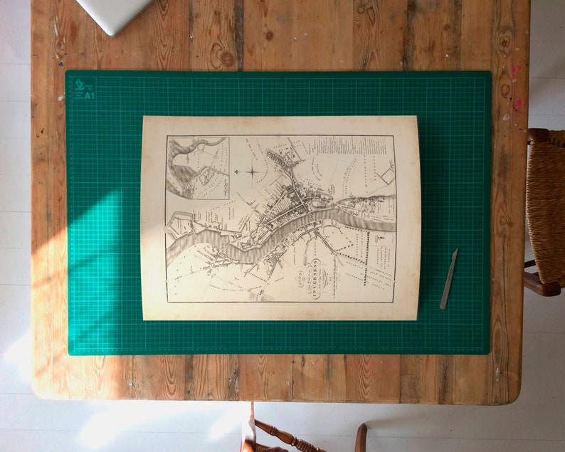 Old Map of Inverness | Old Map Print | Inverness Old Map, Inverness ...