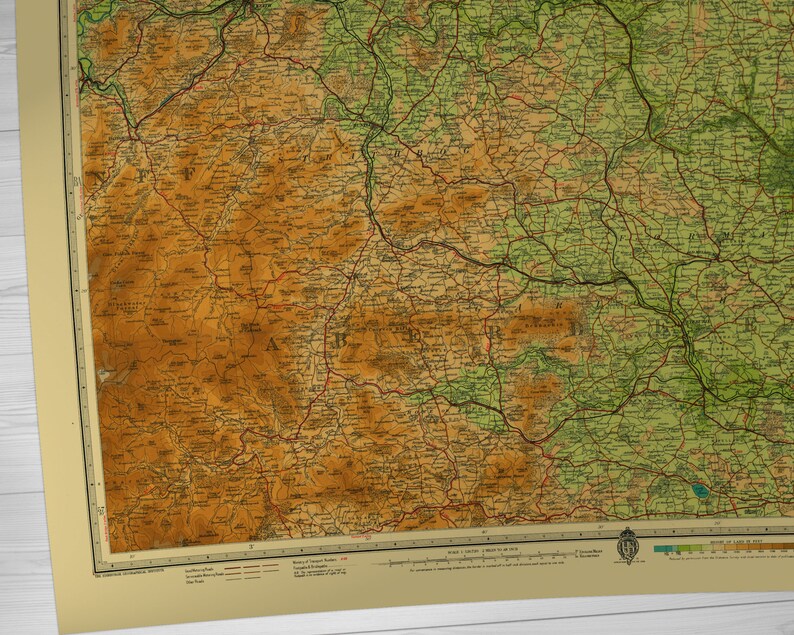 Old Map Shows Aberdeen Inverurie Peterhead Fraserburgh - Etsy UK