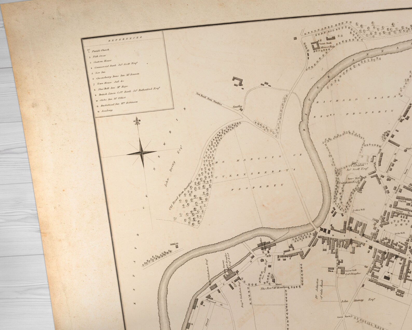 Old Map of Annan Old Map Print Annan Old Map, Annan Vintage Map, Annan ...