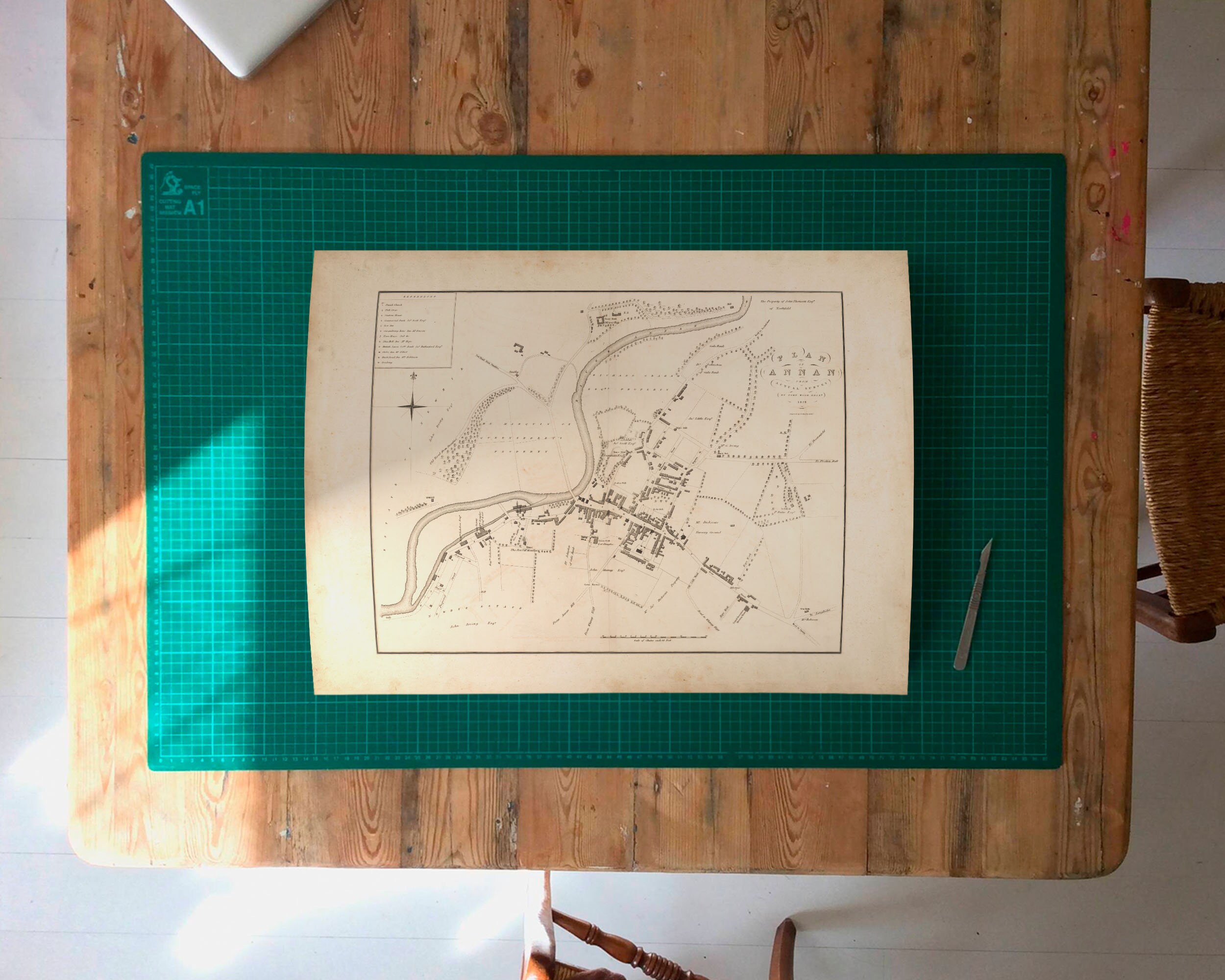 Old Map of Annan | Old Map Print | Annan Old Map, Annan Vintage Map ...