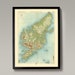 Map of Lewis, Scottish Hebrides | Giclée Reproduction Print – old Map ...