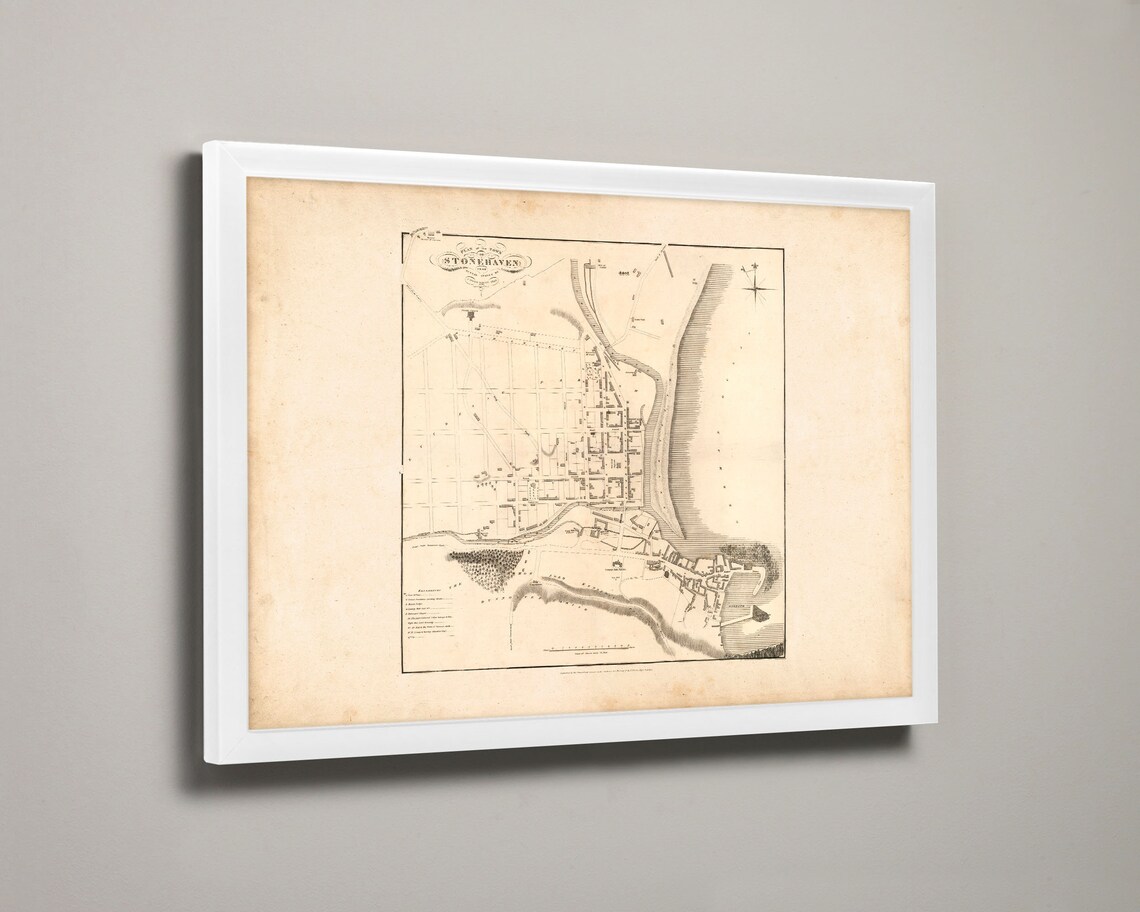 Old Map of Stonehaven Old Map Print Stonehaven Old Map, Stonehaven ...