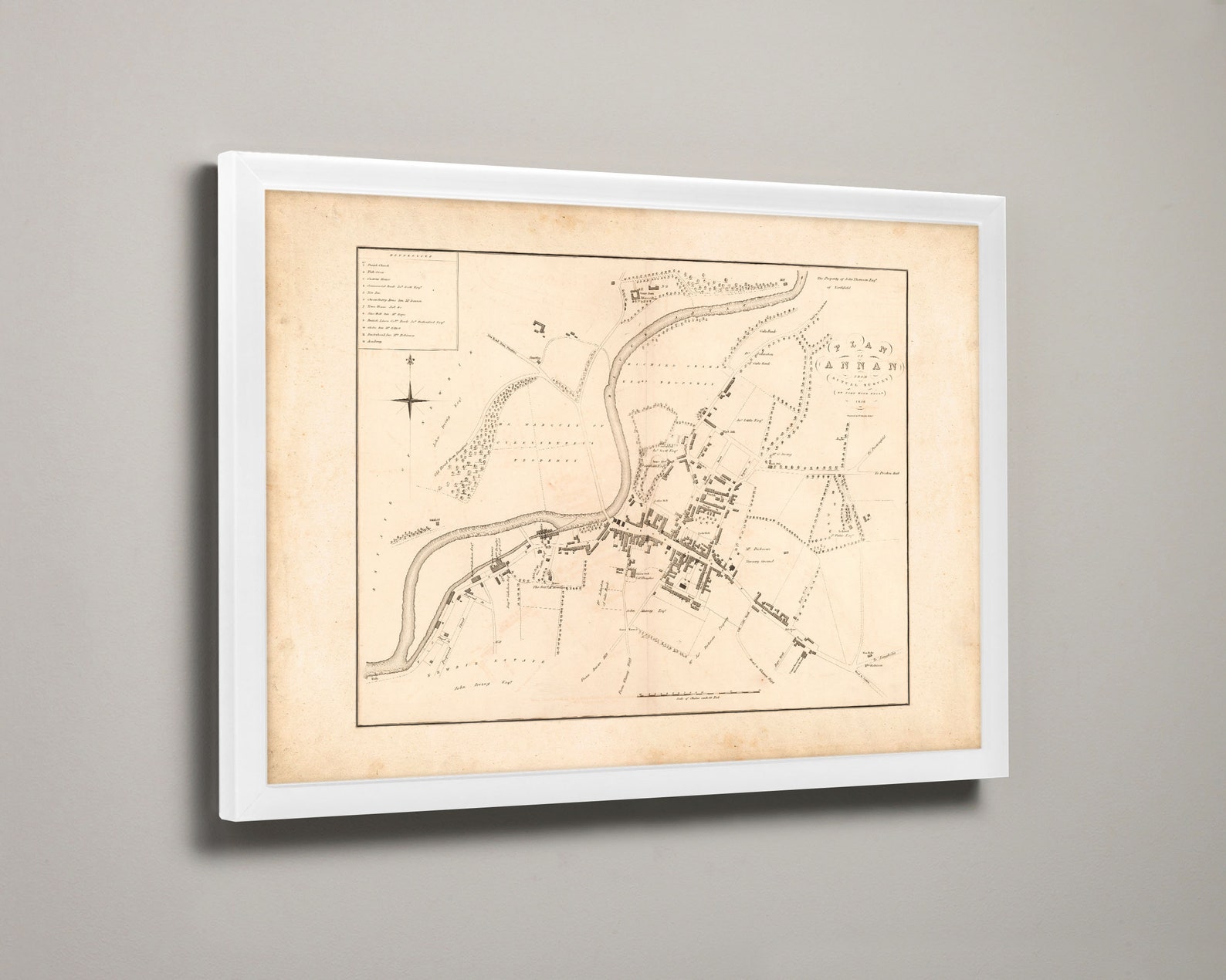 Old Map of Annan Old Map Print Annan Old Map, Annan Vintage Map, Annan ...