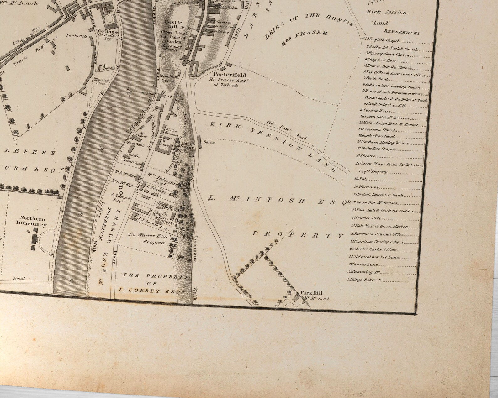 Old Map of Inverness | Old Map Print | Inverness Old Map, Inverness ...