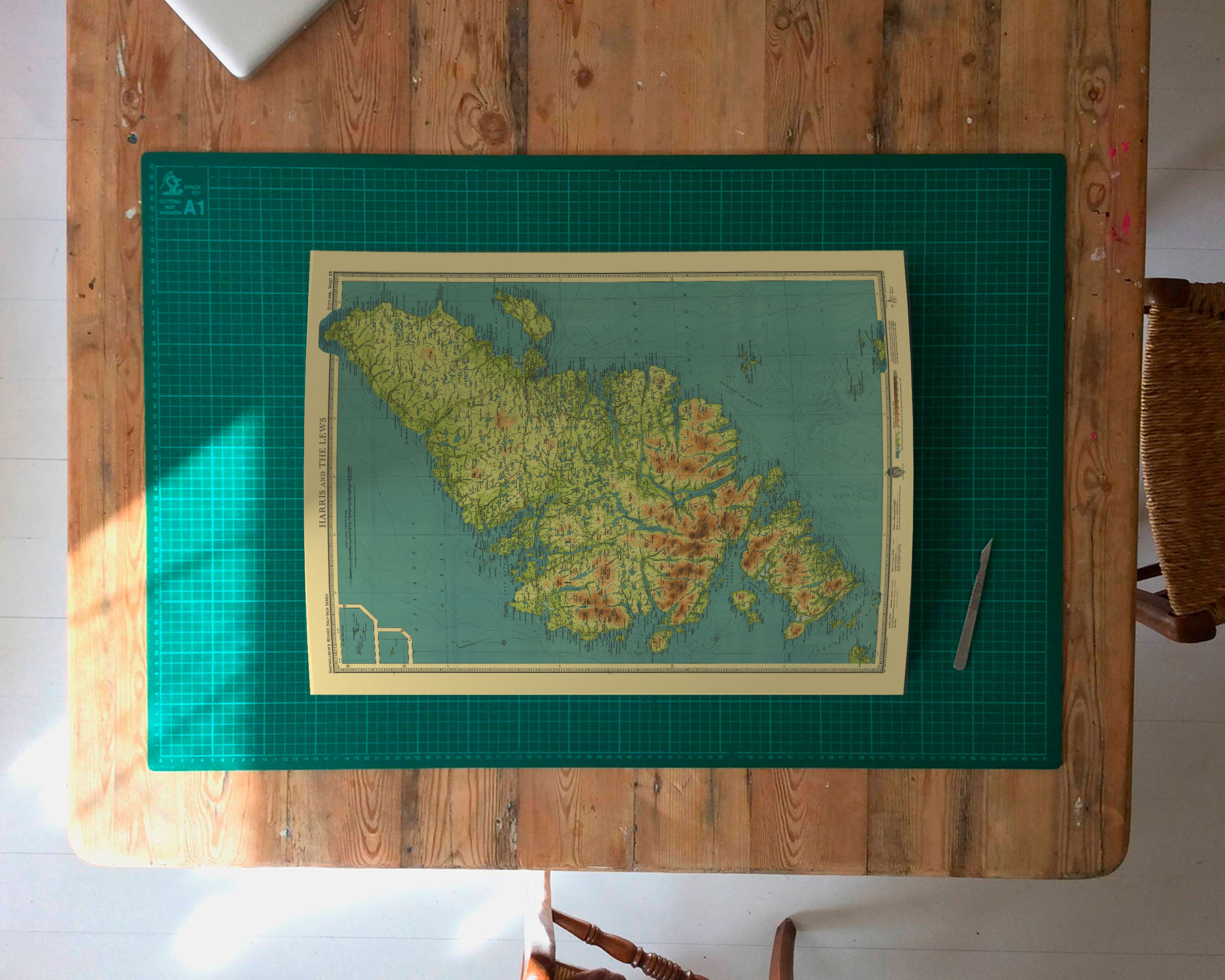 Old Map of Harris, Lewis | Outer Hebrides of Scotland, Stornoway ...